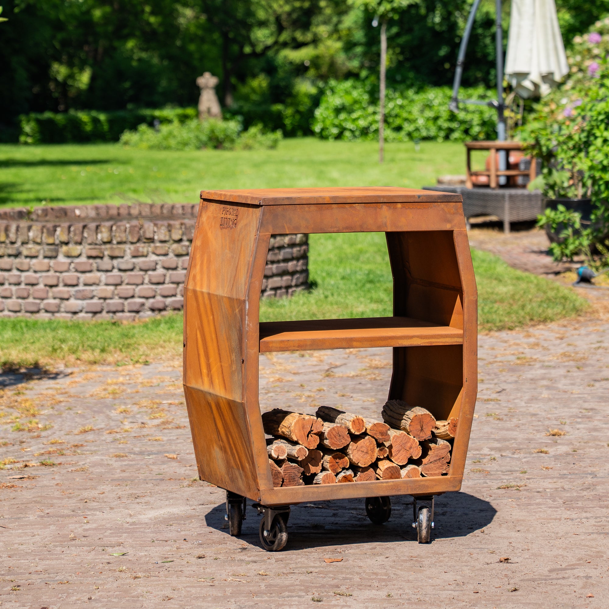 BBQ Plancha Table - Tabla Cortar Corten steel - Without cutting board ...